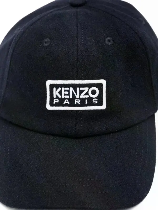 Kenzo Logo-embroidered Cap - Blue