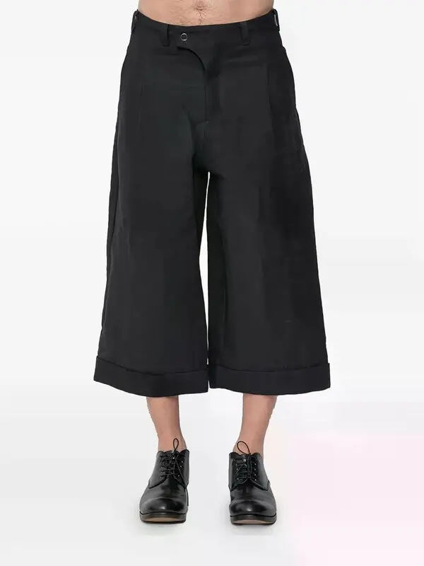 DEVOA Pleated Cuffed Trousers