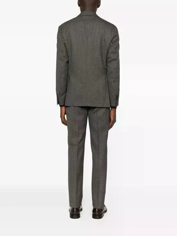 LARDINI Herringbone Wool Suit