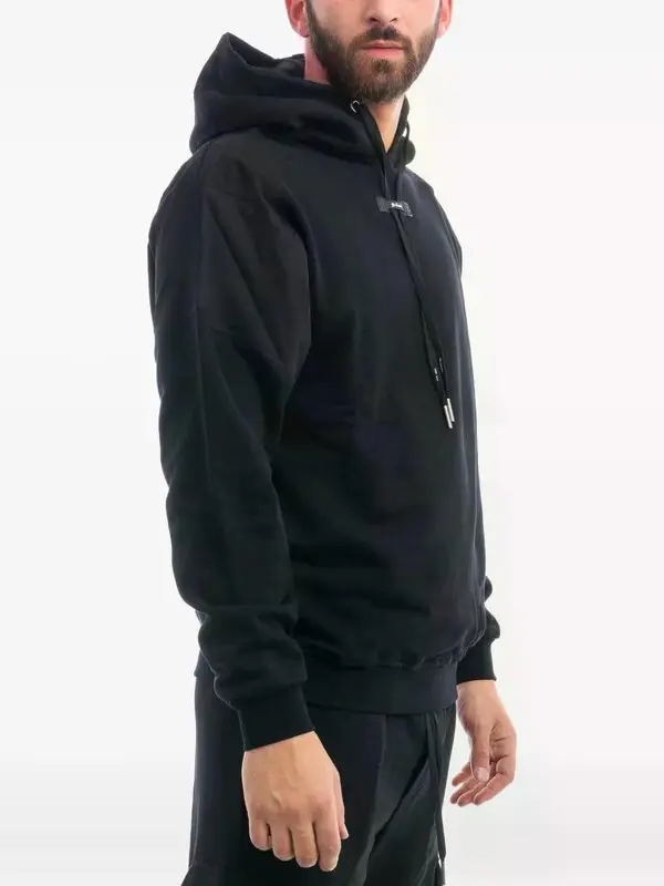 YES LONDON Paneled Drawstring Hoodie