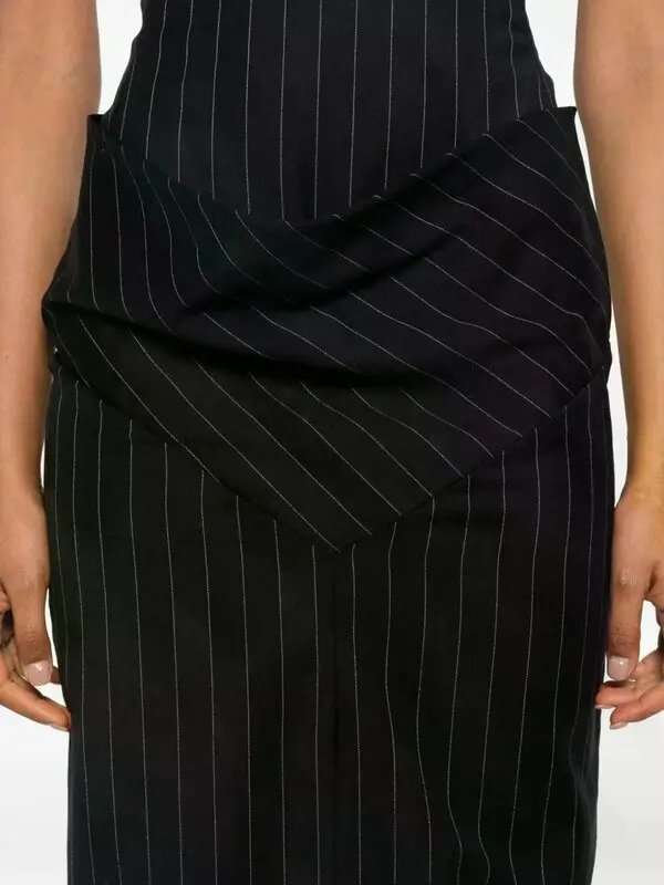 Burc Akyol Striped Sleeveless Midi Dress - Blue