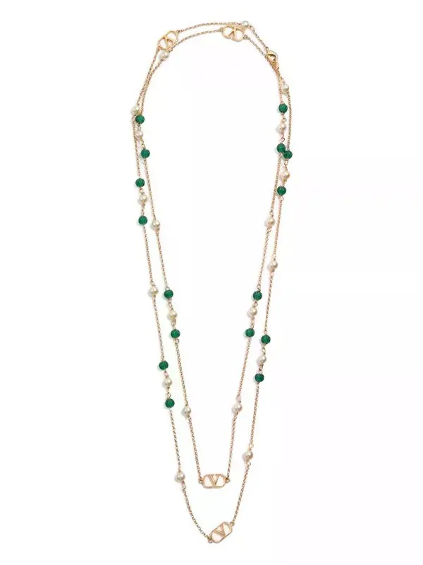 Valentino Garavani Vlogo Signature Necklace - Gold