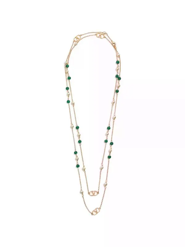 Valentino Garavani Vlogo Signature Necklace - Gold