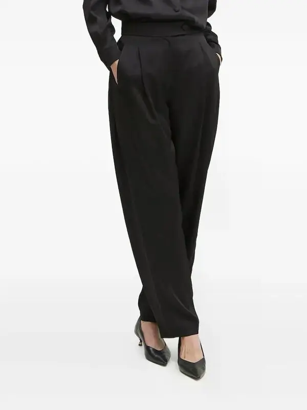 LA MANIA Pleated-front Tailored Trousers