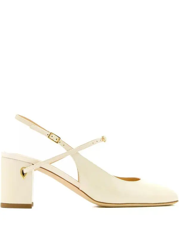 Jennifer Chamandi Slingback Block-heel Pumps