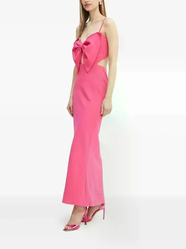 Bardot Bow-detail Cut-out Maxi Dress
