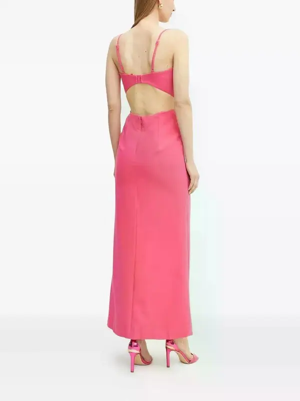 Bardot Bow-detail Cut-out Maxi Dress