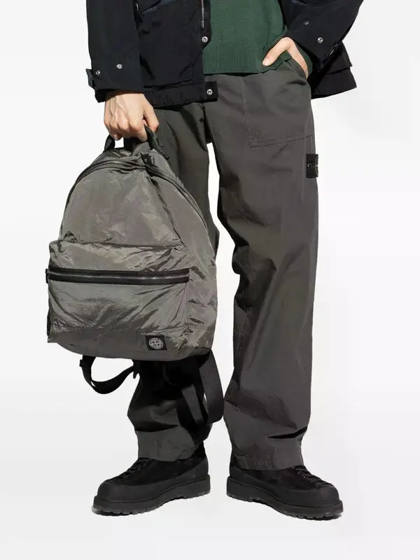 Stone Island Zip-fastening Backpack - Grey