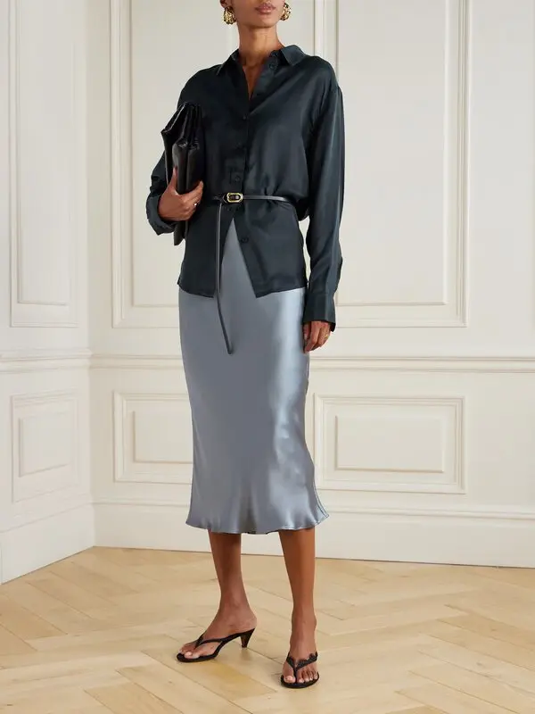 ANINE BING Essie Cotton-twill Shirt