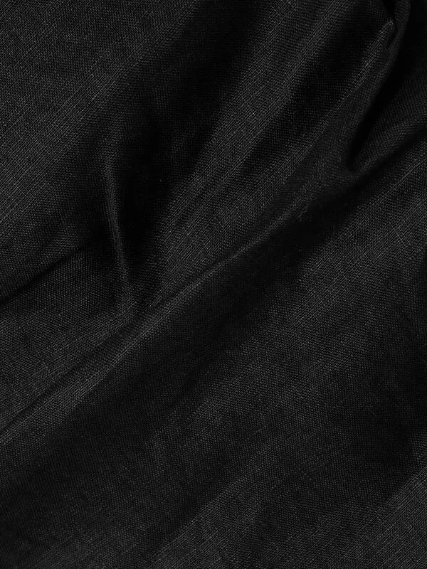 SIR. Noemi Ruched Linen Halterneck Mini Dress