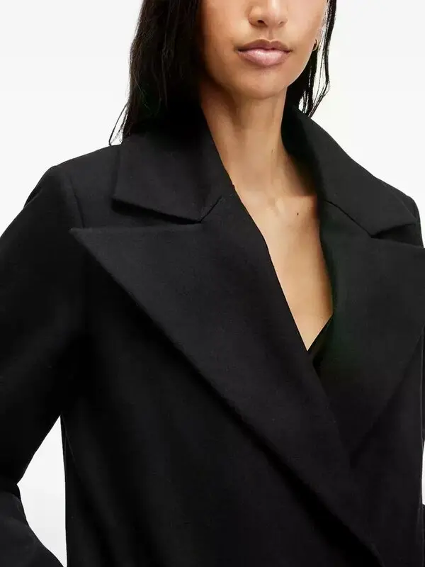 ALLSAINTS Chain-detail Double-breasted Coat