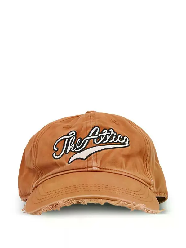 Attico Embroidered Logo Baseball Cap - Neutrals