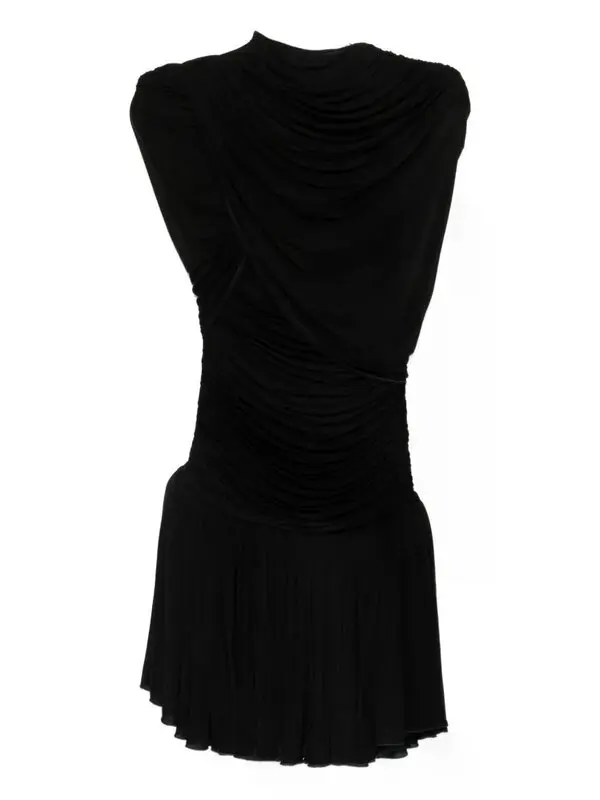 Magda Butrym Draped Pleated Mini Dress