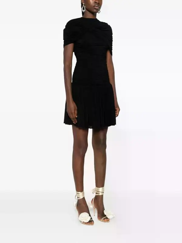 Magda Butrym Draped Pleated Mini Dress