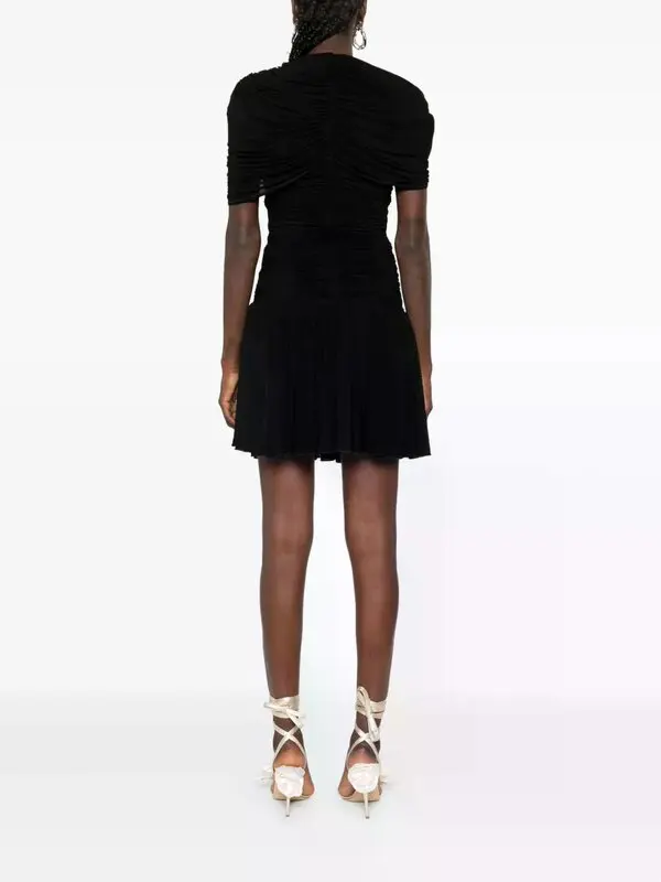 Magda Butrym Draped Pleated Mini Dress
