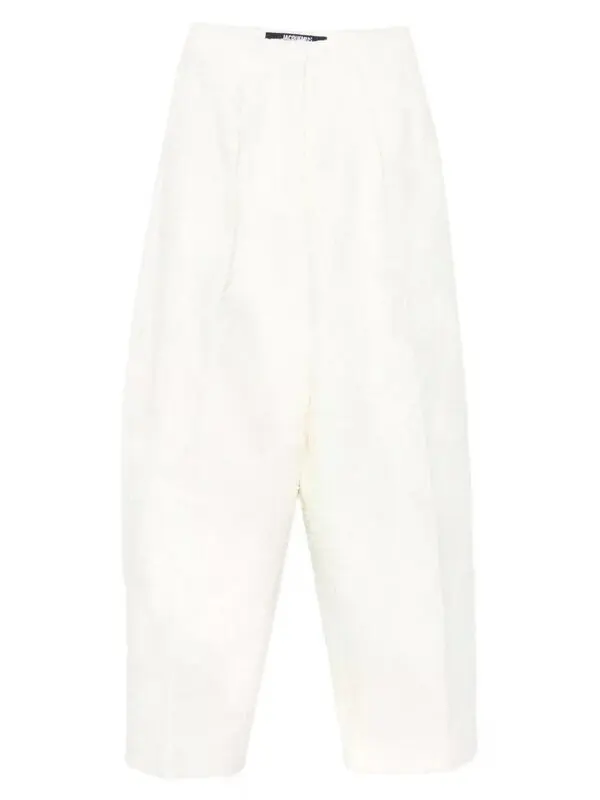 Jacquemus Off- Tweed Trousers