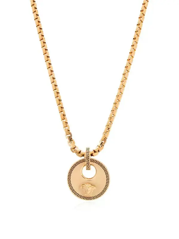 Versace Medusa-head Pendant Necklace - Gold