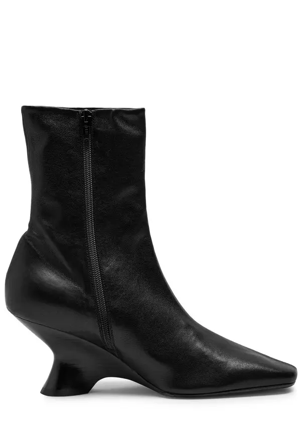 Dries Van Noten 75 Leather Ankle Boots