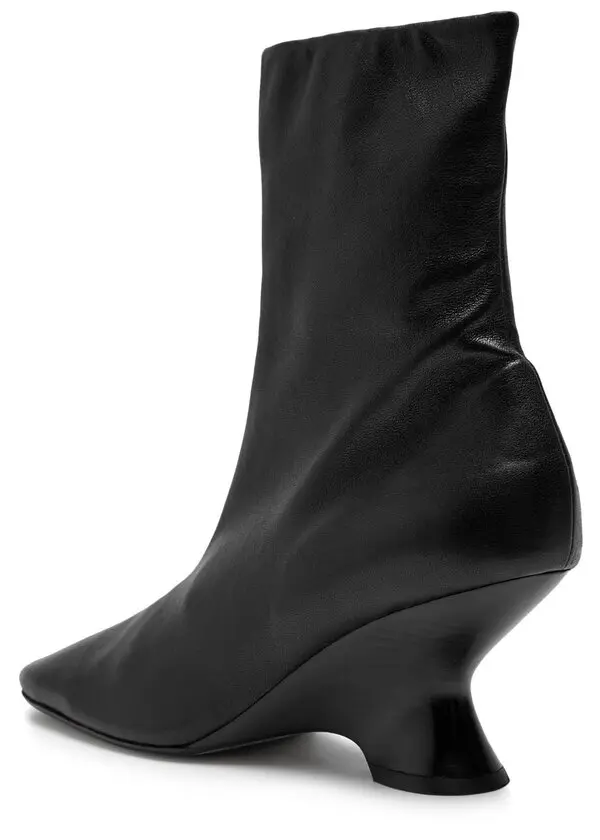 Dries Van Noten 75 Leather Ankle Boots