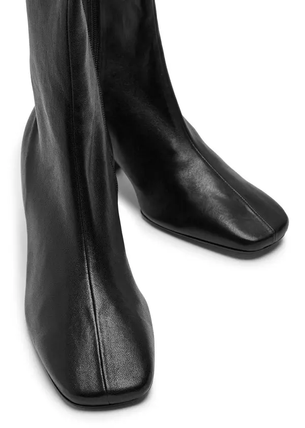 Dries Van Noten 75 Leather Ankle Boots