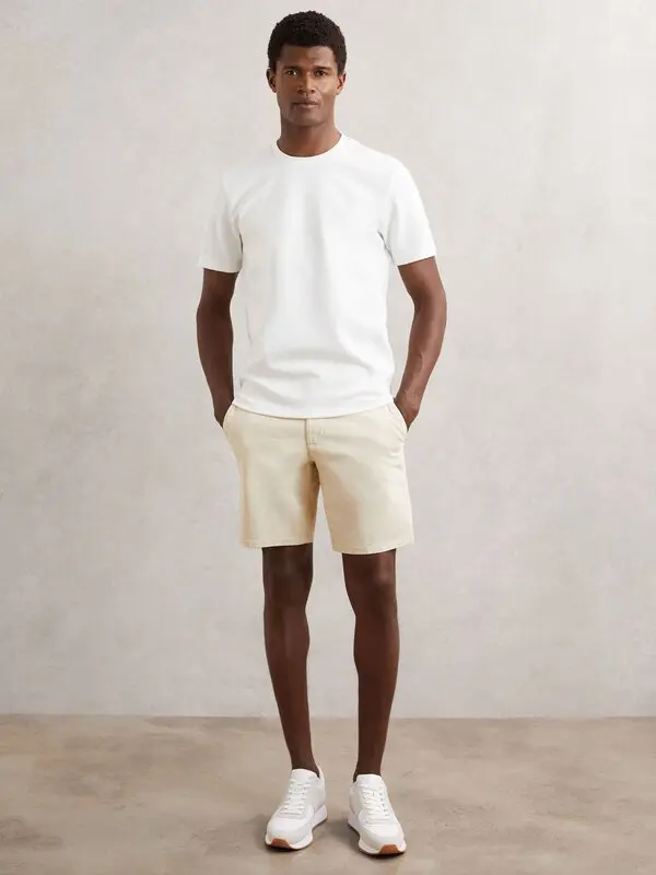 Paige Cotton Chino Shorts With Stretch
