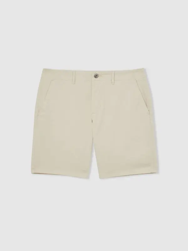 Paige Cotton Chino Shorts With Stretch