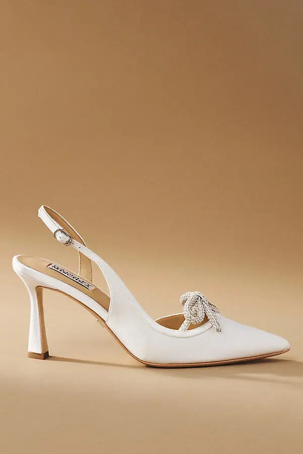 Badgley Mischka Georgie Pointed Slingback Pumps