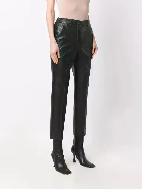 Incotex Coated Crop-leg Trousers