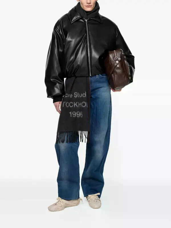 Acne Studios Padded Faux-leather Jacket - Black