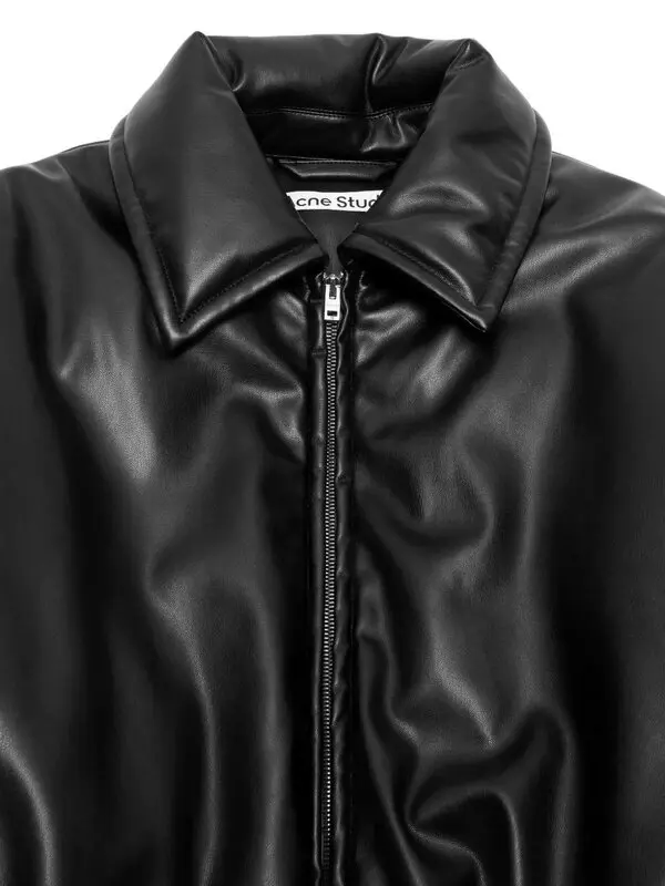 Acne Studios Padded Faux-leather Jacket - Black