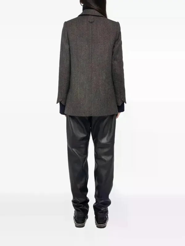 Zadig&Voltaire Herringbone Double-breasted Coat