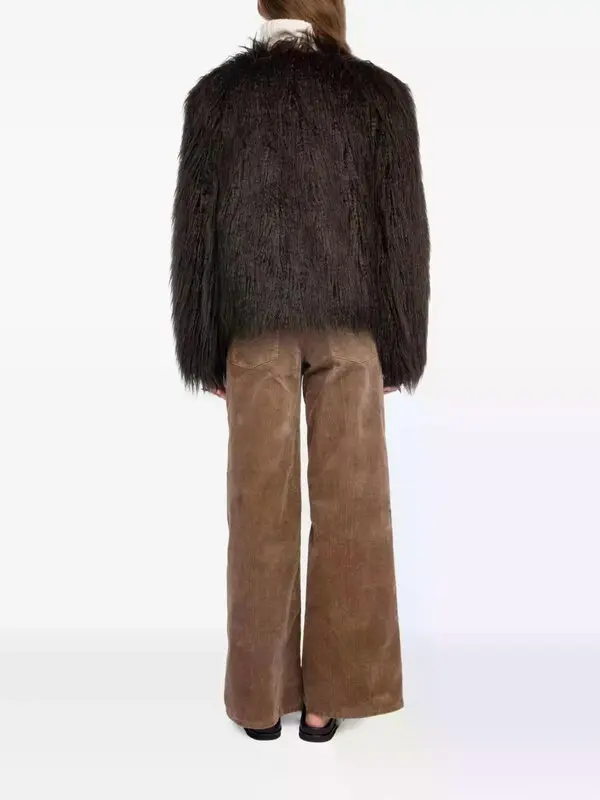 Zadig&Voltaire Shaggy Faux-fur Coat - Brown