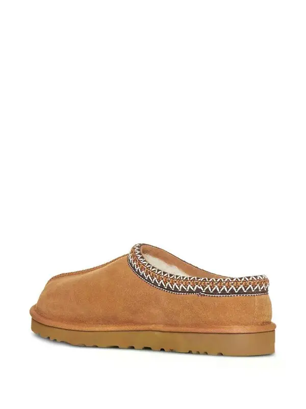 UGG Suede Stitched Slippers - Brown