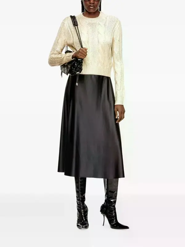 DIESEL® M-miccha Cable-knit Sweater - Neutrals