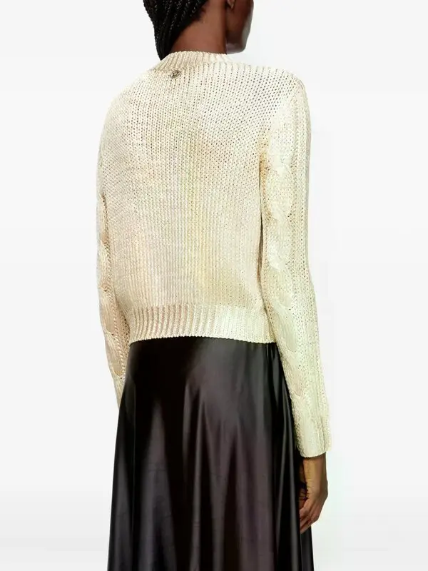 DIESEL® M-miccha Cable-knit Sweater - Neutrals