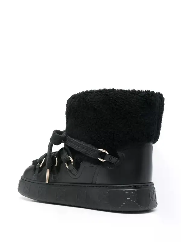 Gucci Faux-shearling Ankle Boots