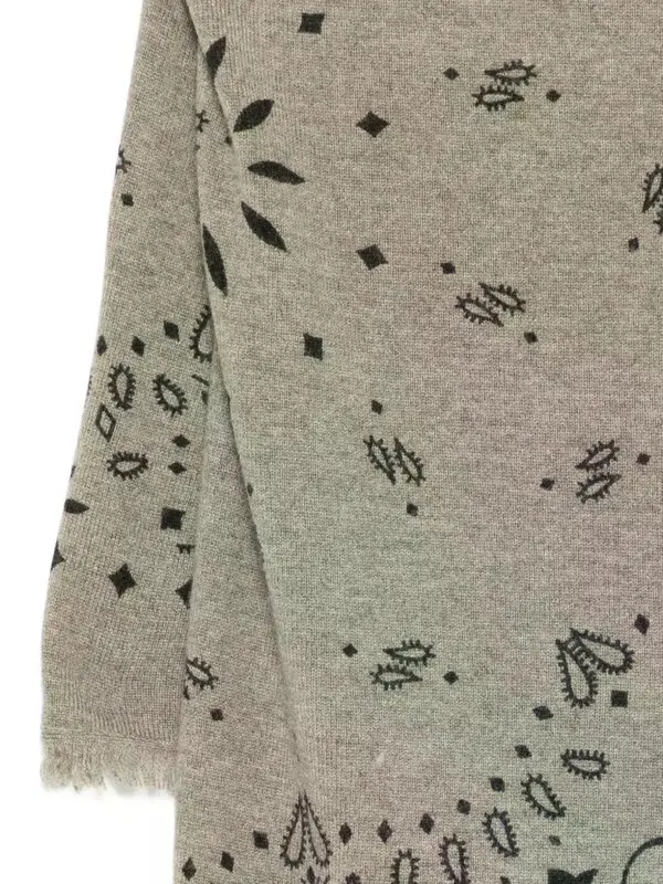 KUJTEN Paisley-pattern Cashmere Scarf