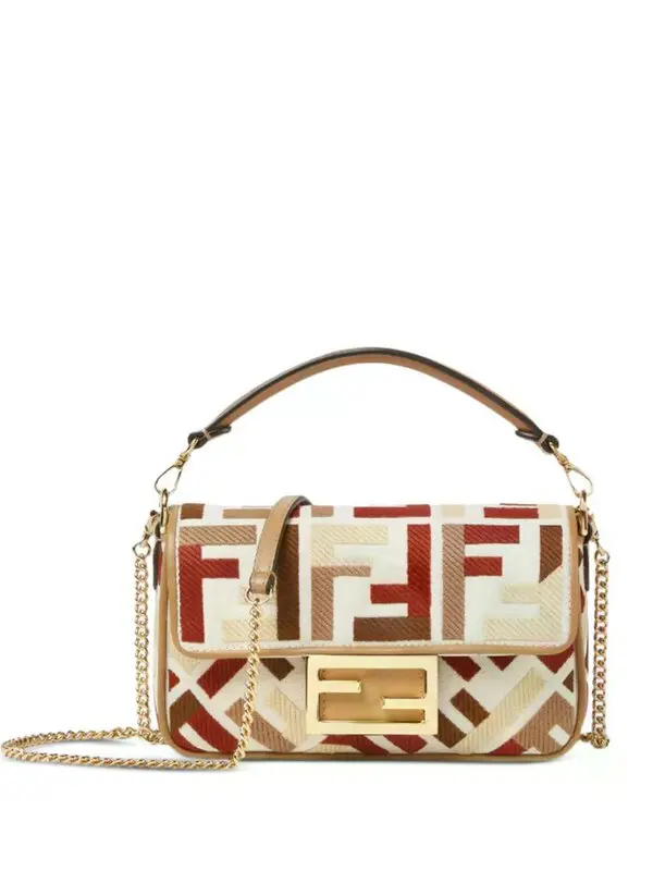 Fendi Mini Baguette Ff-motif Clutch