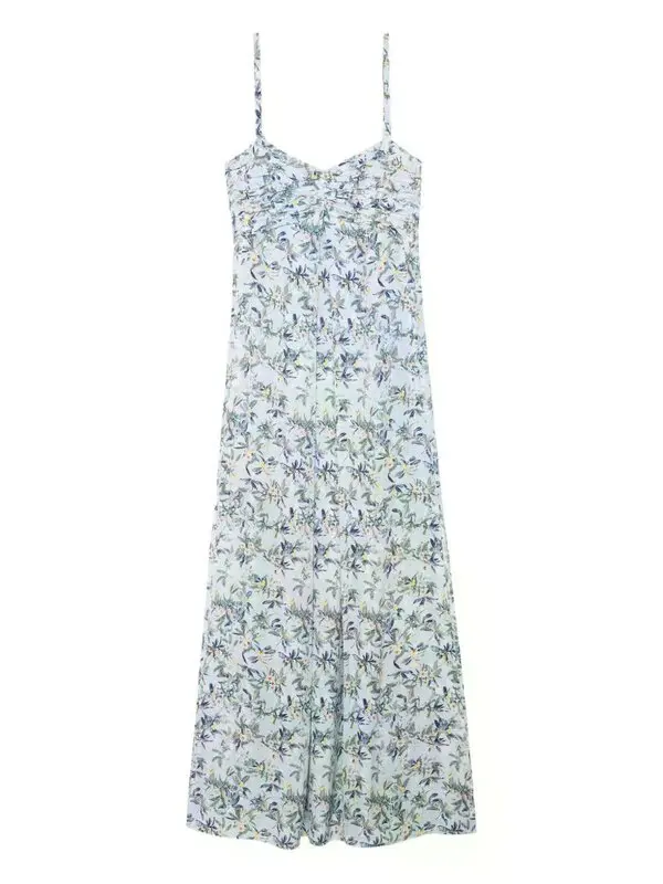 Zadig&Voltaire Floral-pattern Maxi Dress - Blue