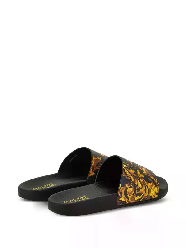 Versace Baroque-print Slides