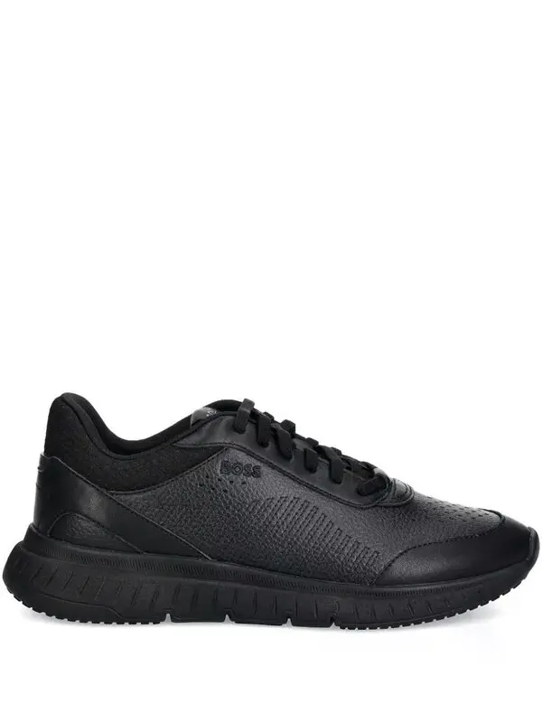 BOSS Perforated Leather Sneakers