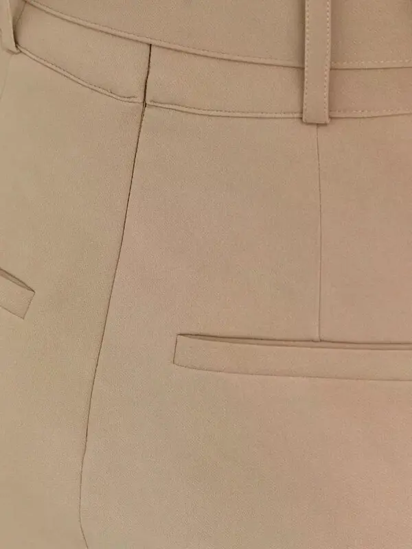 CUSTOMMADE Belted High-waisted Pleated Front Trousers