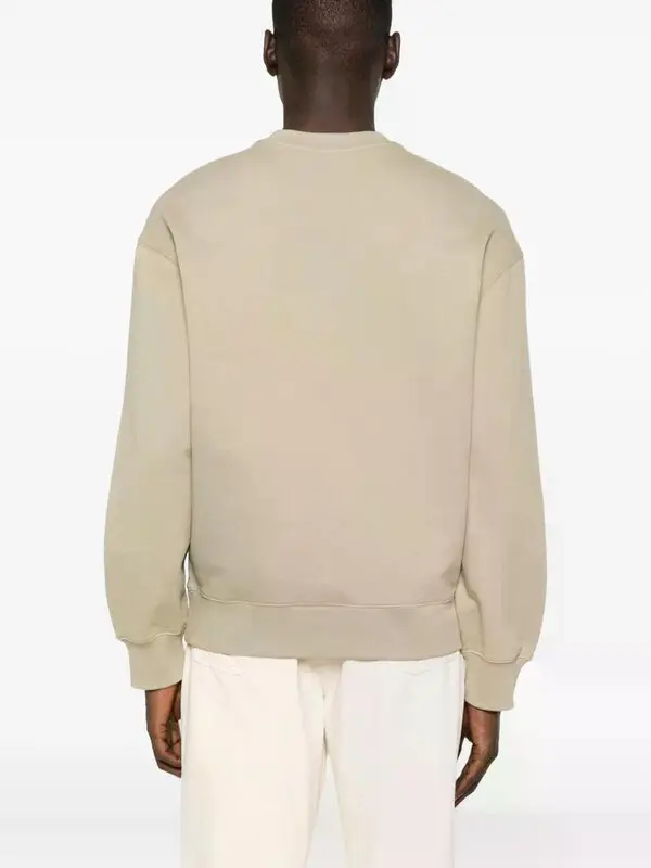 Maison Kitsuné Logo-embroidered Cotton Sweatshirt