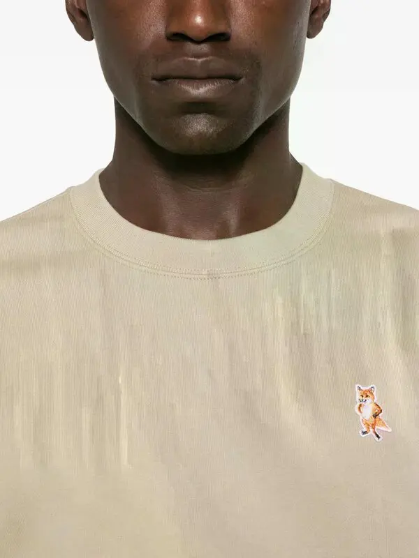 Maison Kitsuné Logo-embroidered Cotton Sweatshirt