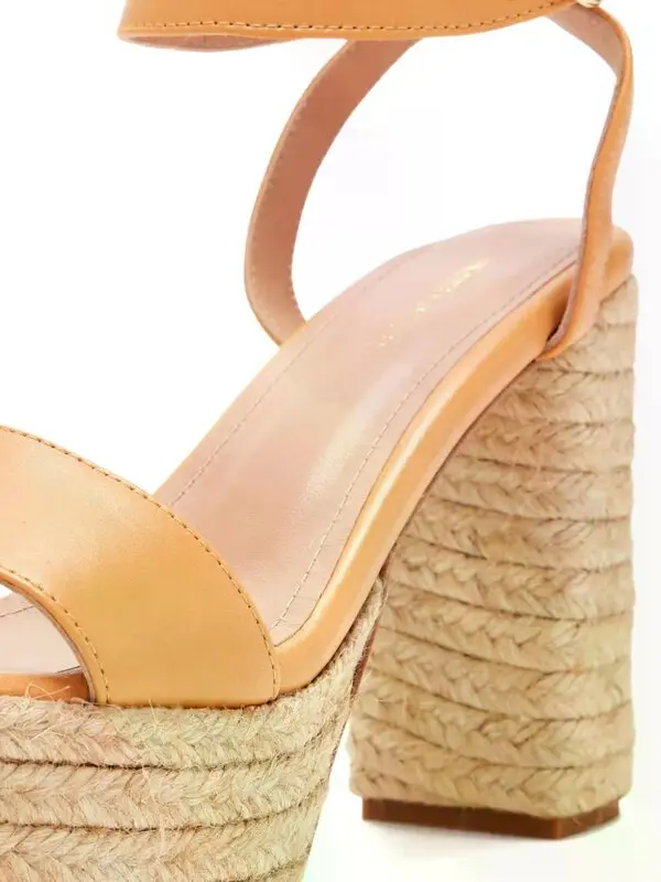 ANDREA GOMEZ 40mm Leather Platform Sandals