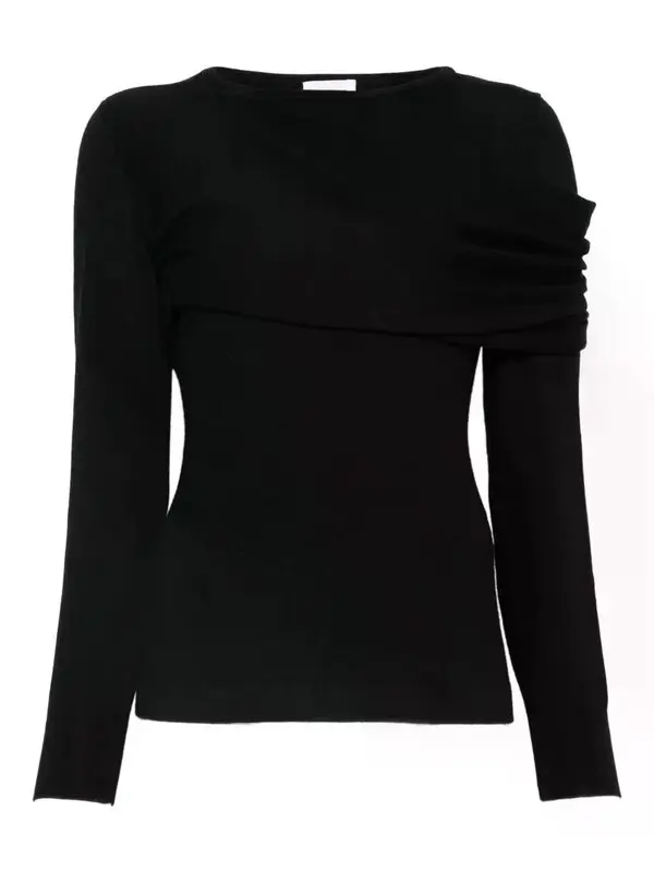 P.a.r.o.s.h Draped Sweater - Black