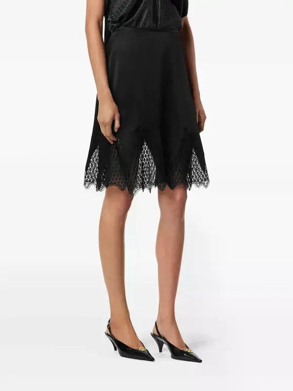 Versace Lace-trim Midi Skirt