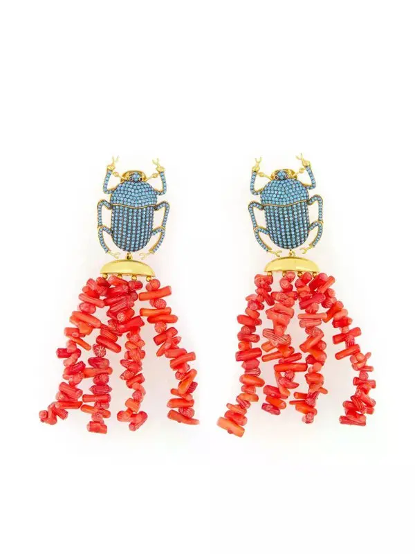 Begum Khan Pharaoh Corsica Clip-on Earrings - Gold