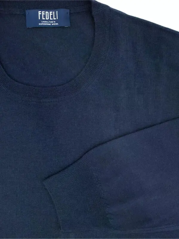 Fedeli Long-sleeve Round-neck Sweater