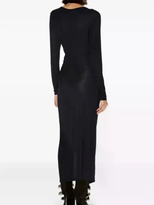 Isabel Marant Étoile Long Sleeve Side-gathered Midi Dress